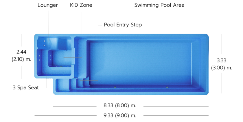 Family Pool - Fiberglass Pool - Swimming Pool Construction